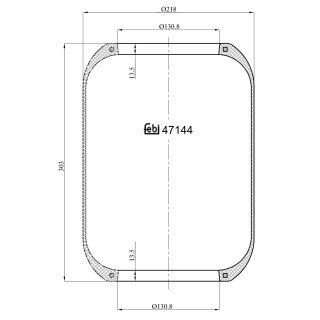 47144 Luftfederbalg ohne Kolben 500055251 | lkw-teile24 - LKW ...