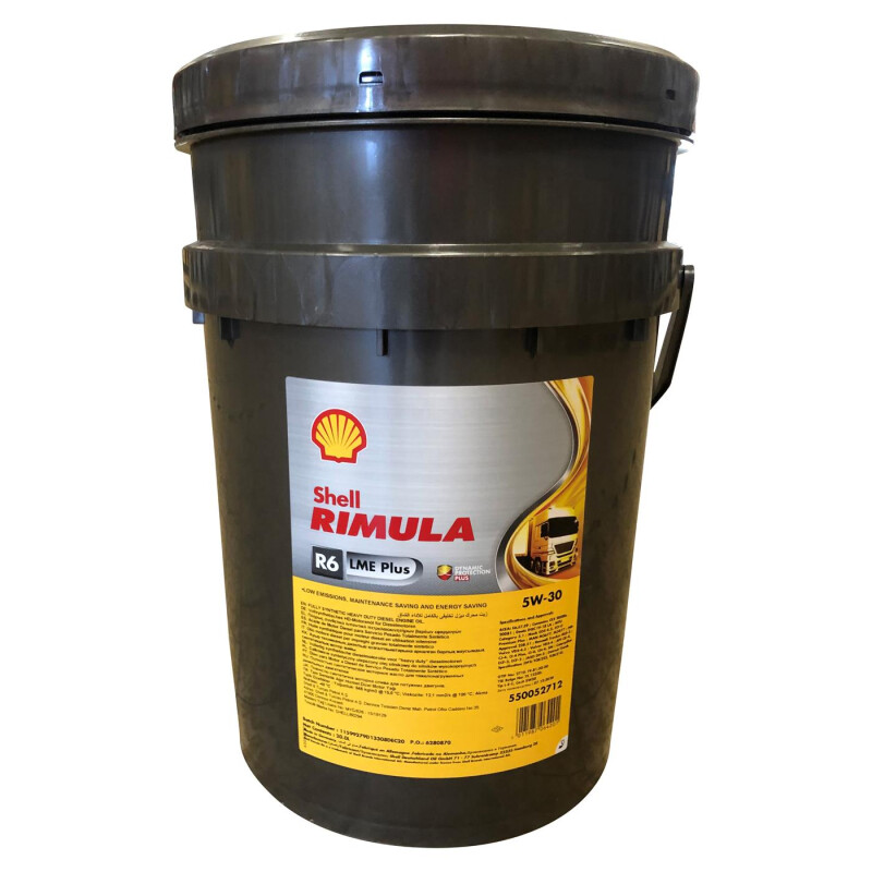 K10031031 | Shell Rimula R6 LME PLUS 5W-30 20 L 3677/VDS4.5 | lkw ...