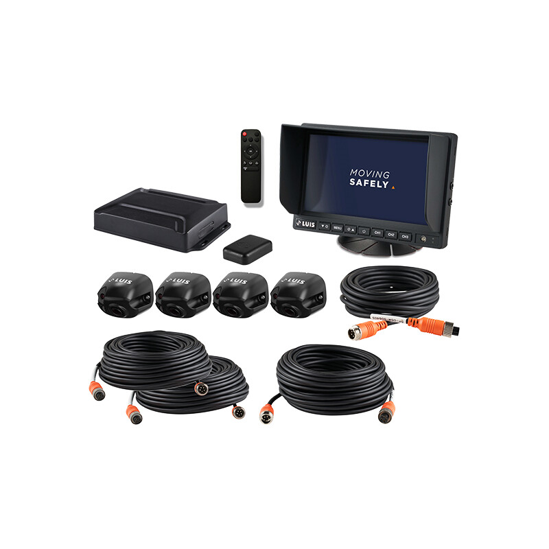 LUIS 311360.PRO7HD.V1 360° Kamerasystem Professional V1, Setup#1 (Bagger, Erntemaschine ...