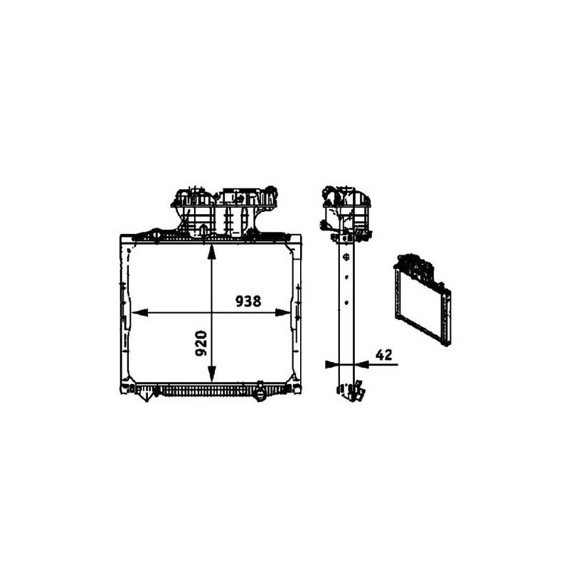 81061016459 | LKW-Teile24 | Kühler Motorkühlung passend für MAN TGA TGS ...