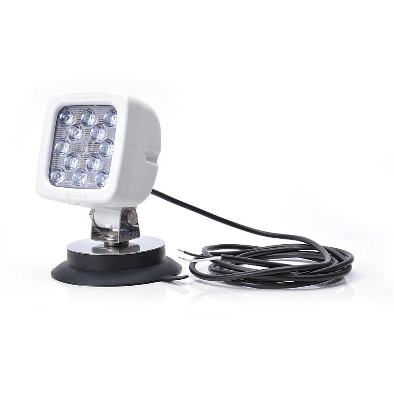LED Arbeitsscheinwerfer 12LED (mit Magnetbefestigung, Rundkabel 2,5m) Universal W82 12V-24V| LKW ...